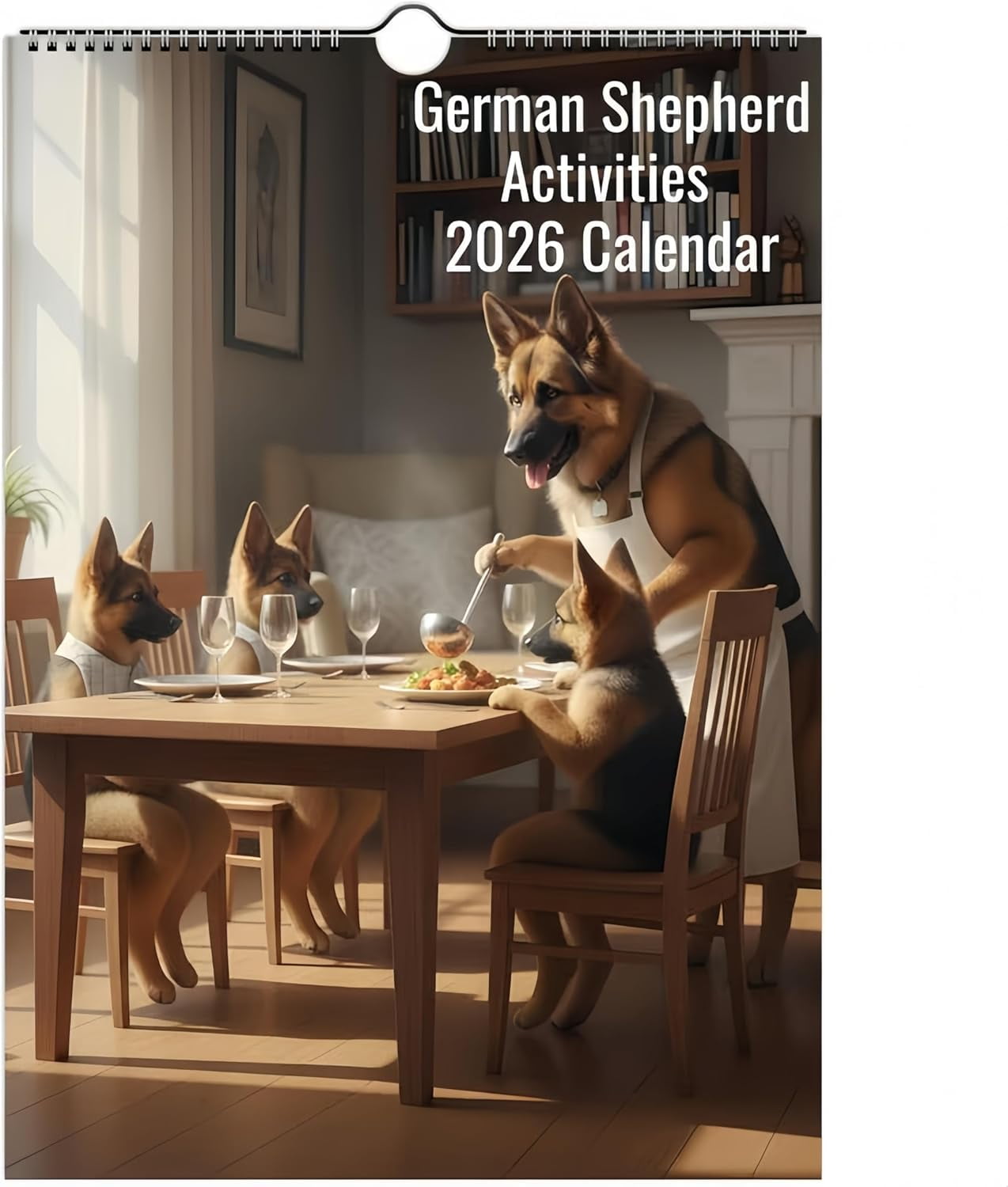 2026 Wall Calendar Dogs 12 Month Jan 2026 - Dec 2026 with Daily ...