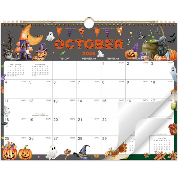 2026 Wall Calendar - Large Calendar 2026 Wall, 15" x 12", January 2026 ...