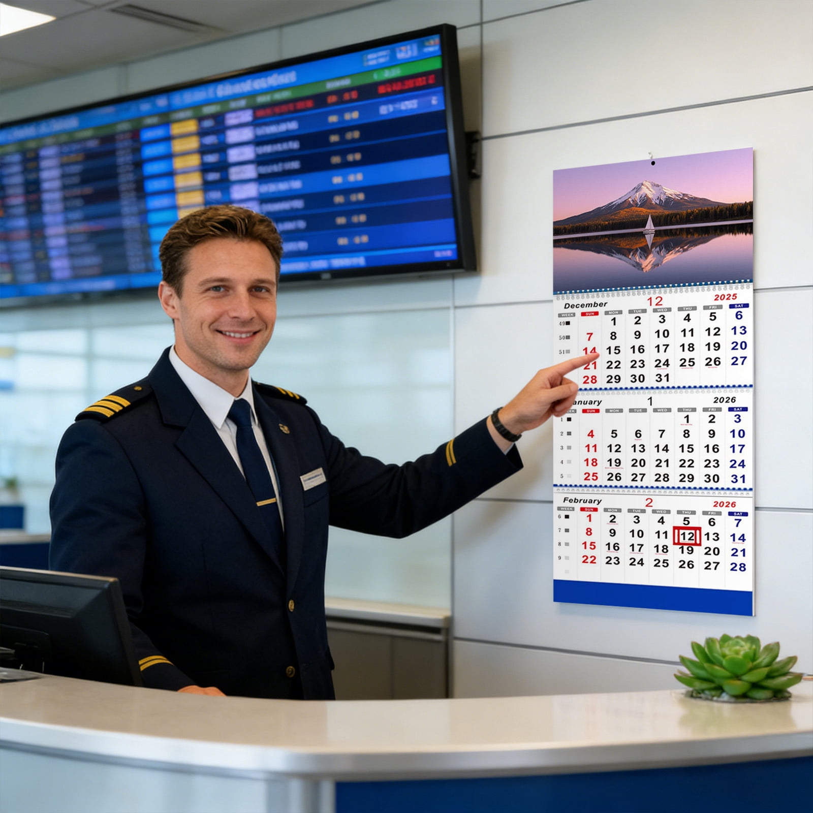 2026 Wall Calendar Large Wall Calendar 3 Mont 2026 wall calendarh ...