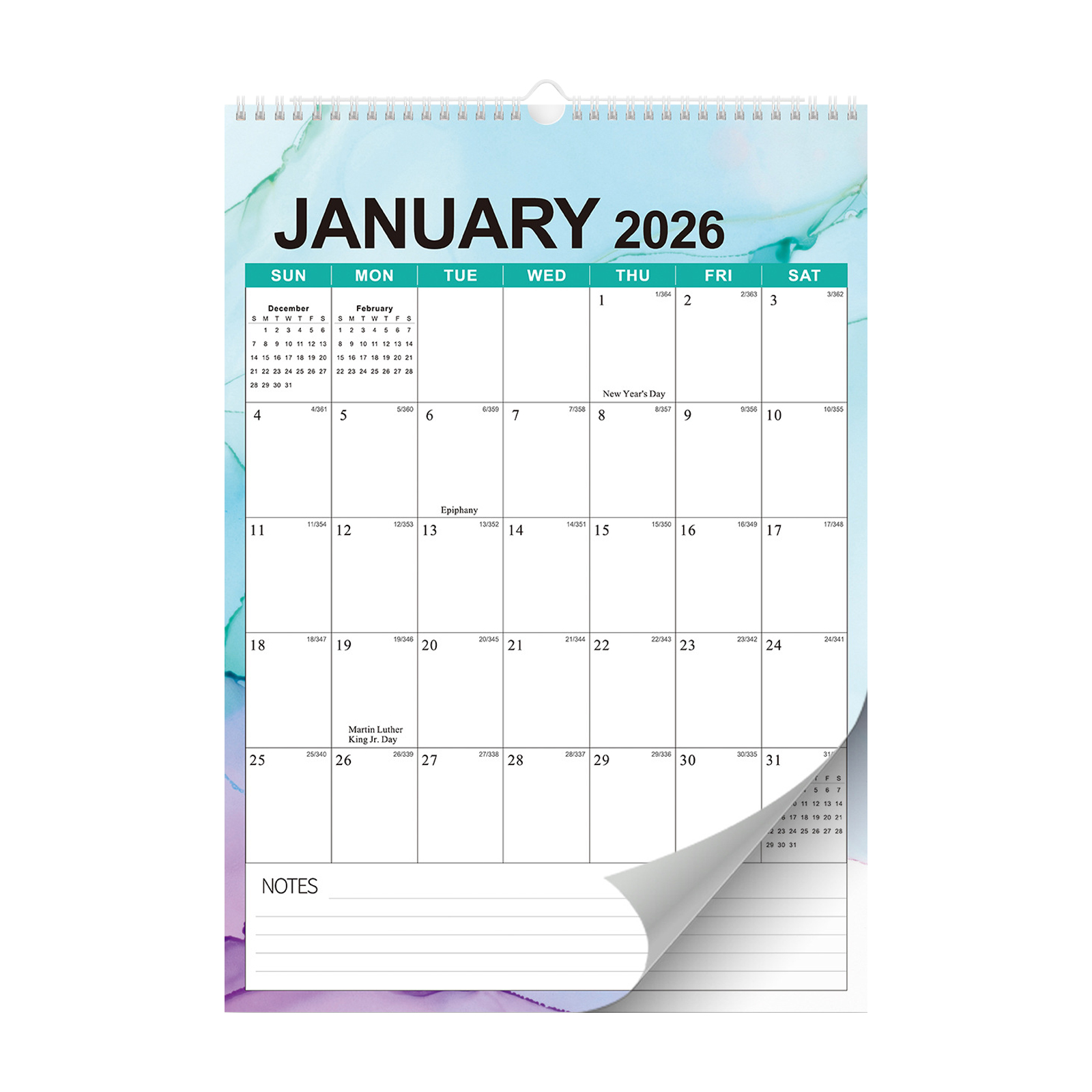 2026 Wall Calendar For Living Room And Wall Hanging Use, Important ...