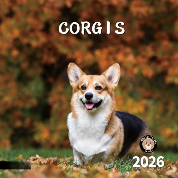 2026 Wall Calendar, November 2025 - December 2026, Wall Calendar Corgis ...