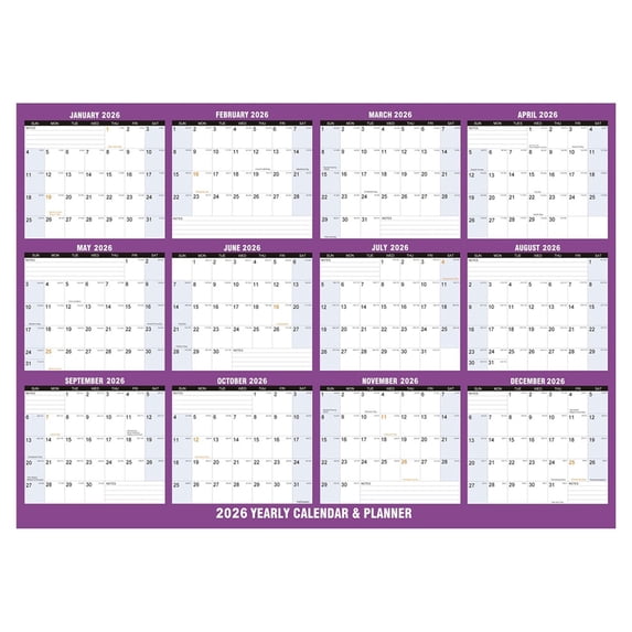 2026 Wall Calendar, Reusable Wall Calendar Double Erasable Planner,Year ...