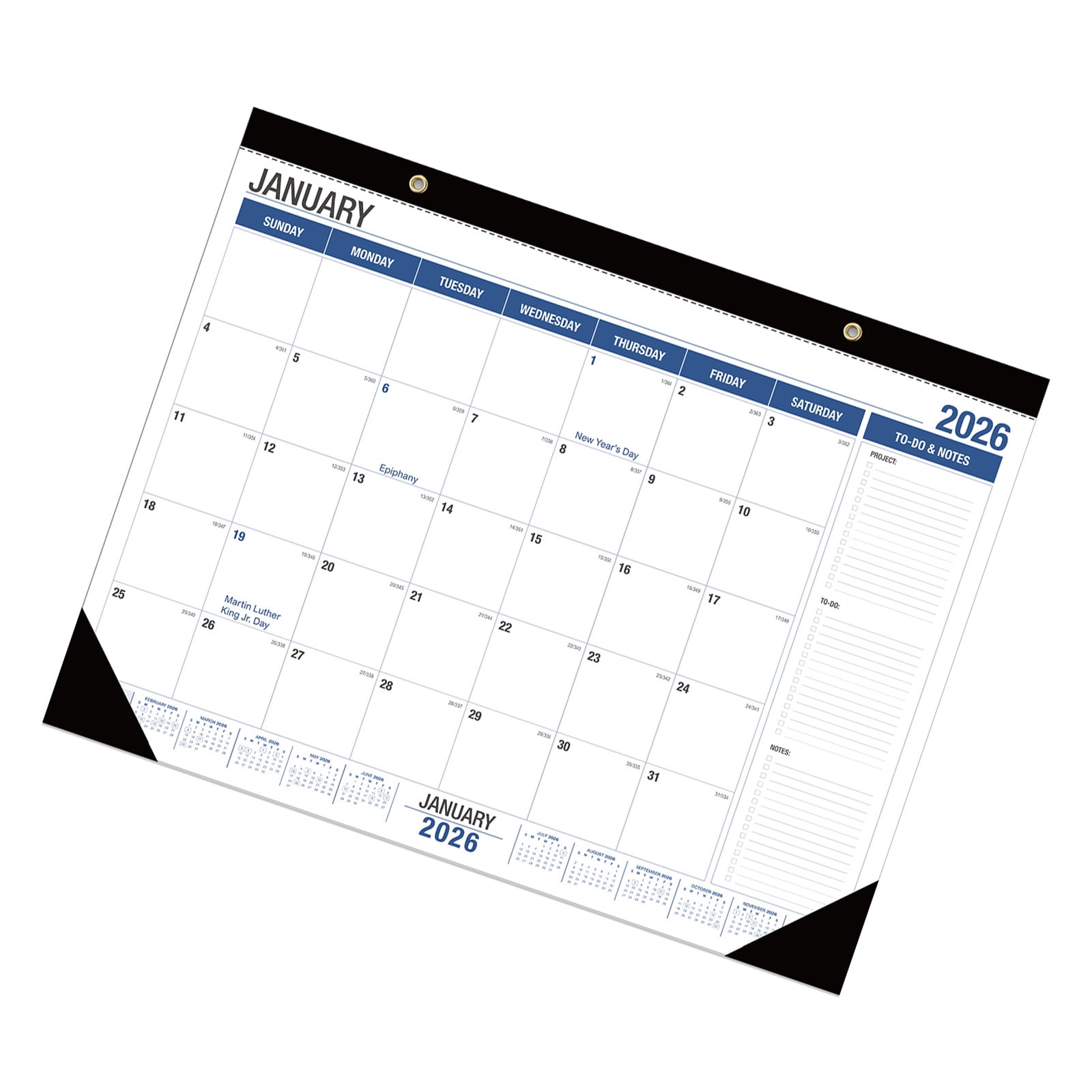 2026 Wall Mounted Calendar Monthly Planner 18 Month Calendar Referances ...