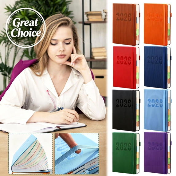 2026 Weekly Monthly Planner, 8.46×5.71in Hardcover Schedule Book with ...