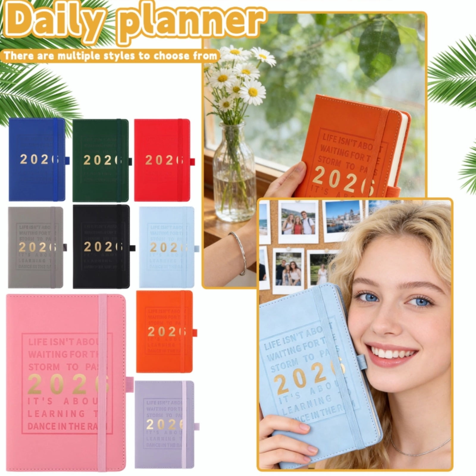 2026 Weekly Monthly Planner Hardcover - A5 Agenda Book with Tabs ...