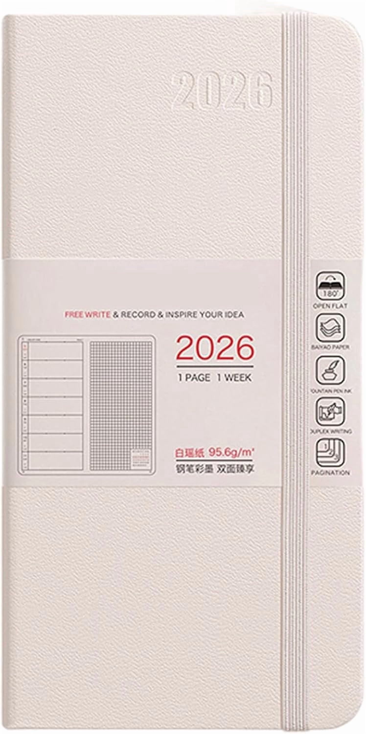 2026 Weekly & Monthly Planner | Hardcover Lay-Flat Binding | 176 Pages ...