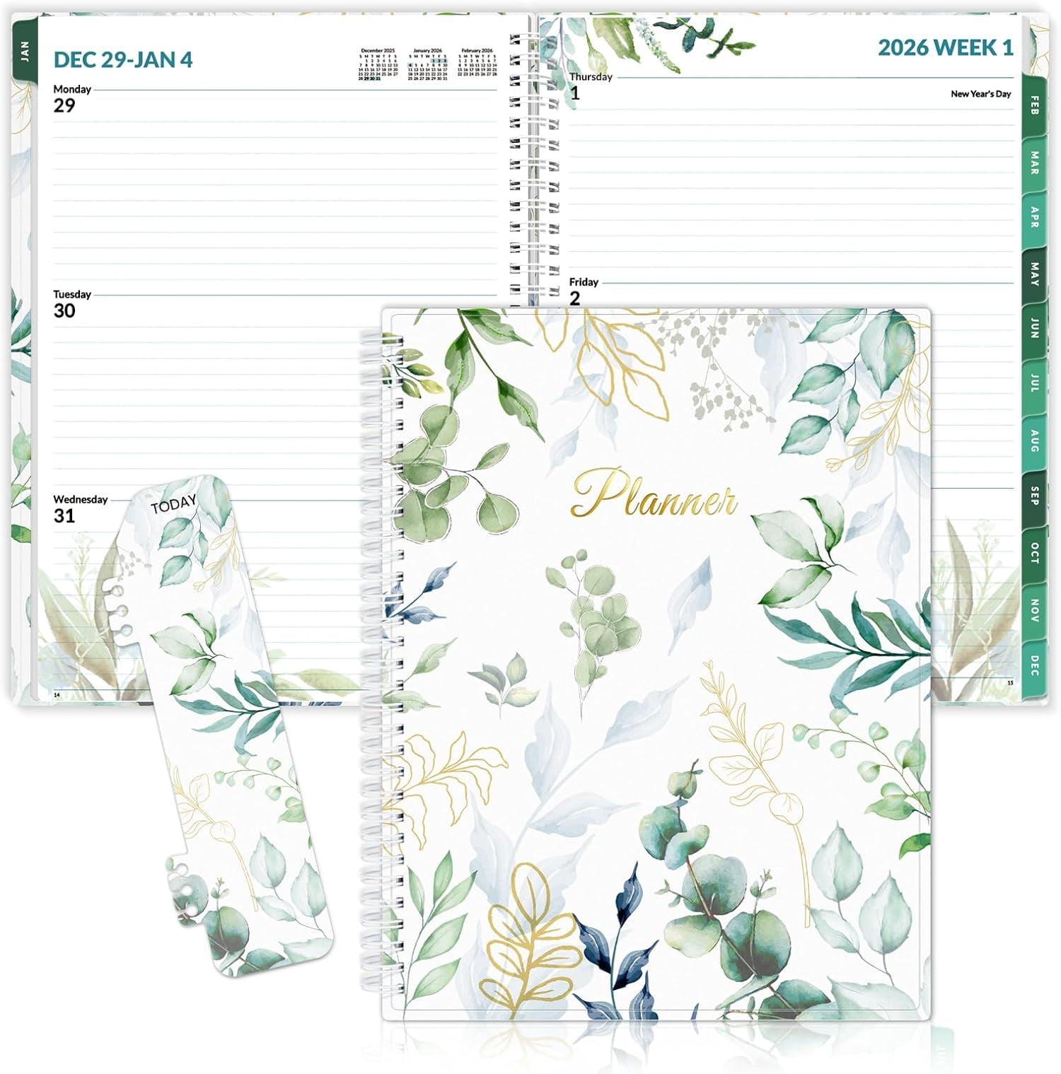 2026 Weekly and Monthly Planner - from January 2026 - December 2026 ...