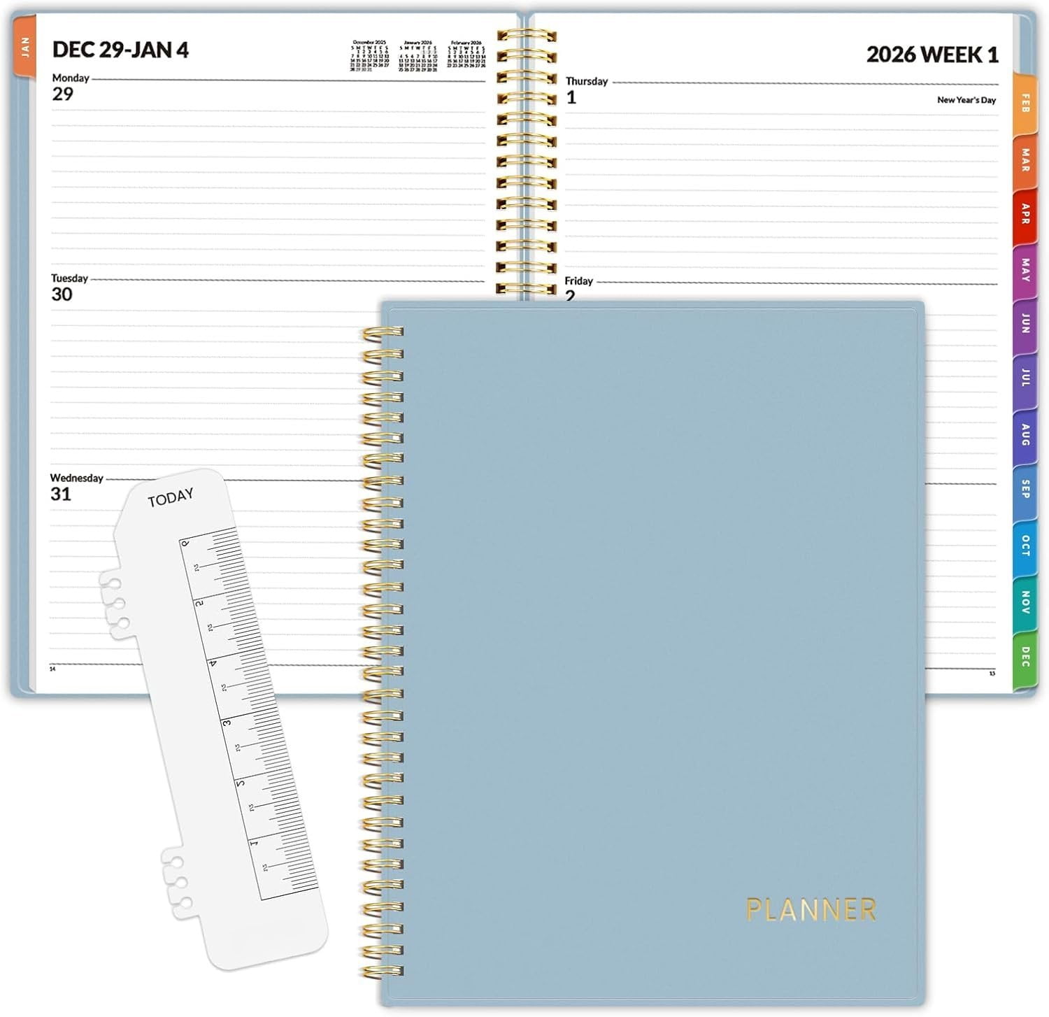 2026 Weekly and Monthly Planner - from January 2026 - December 2026 ...
