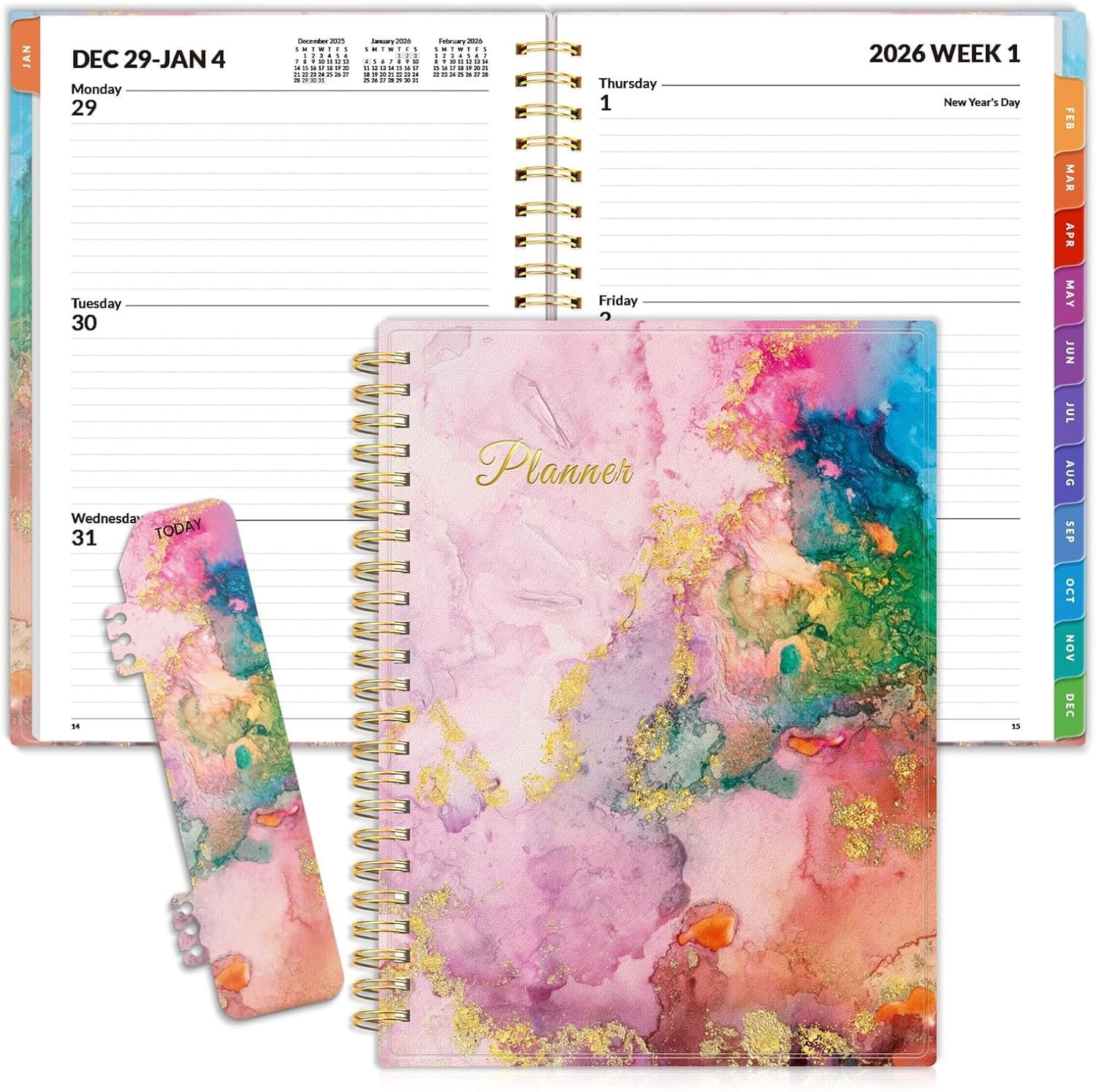 2026 Weekly and Monthly Planner - from January 2026 - December 2026 ...