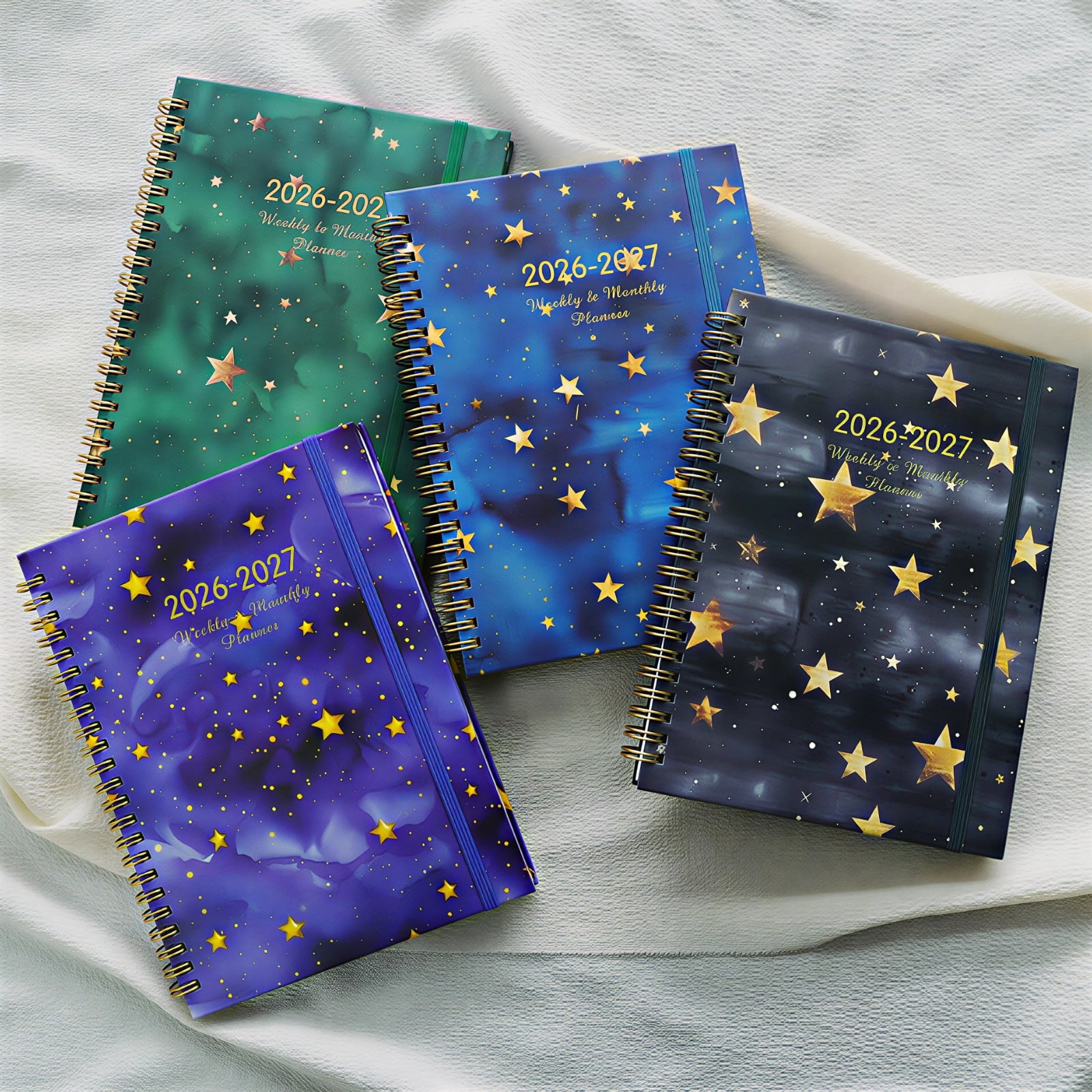 2026 Weekly & Monthly Planner – Thick Paper, Flexible Cover, Twin-Wire ...