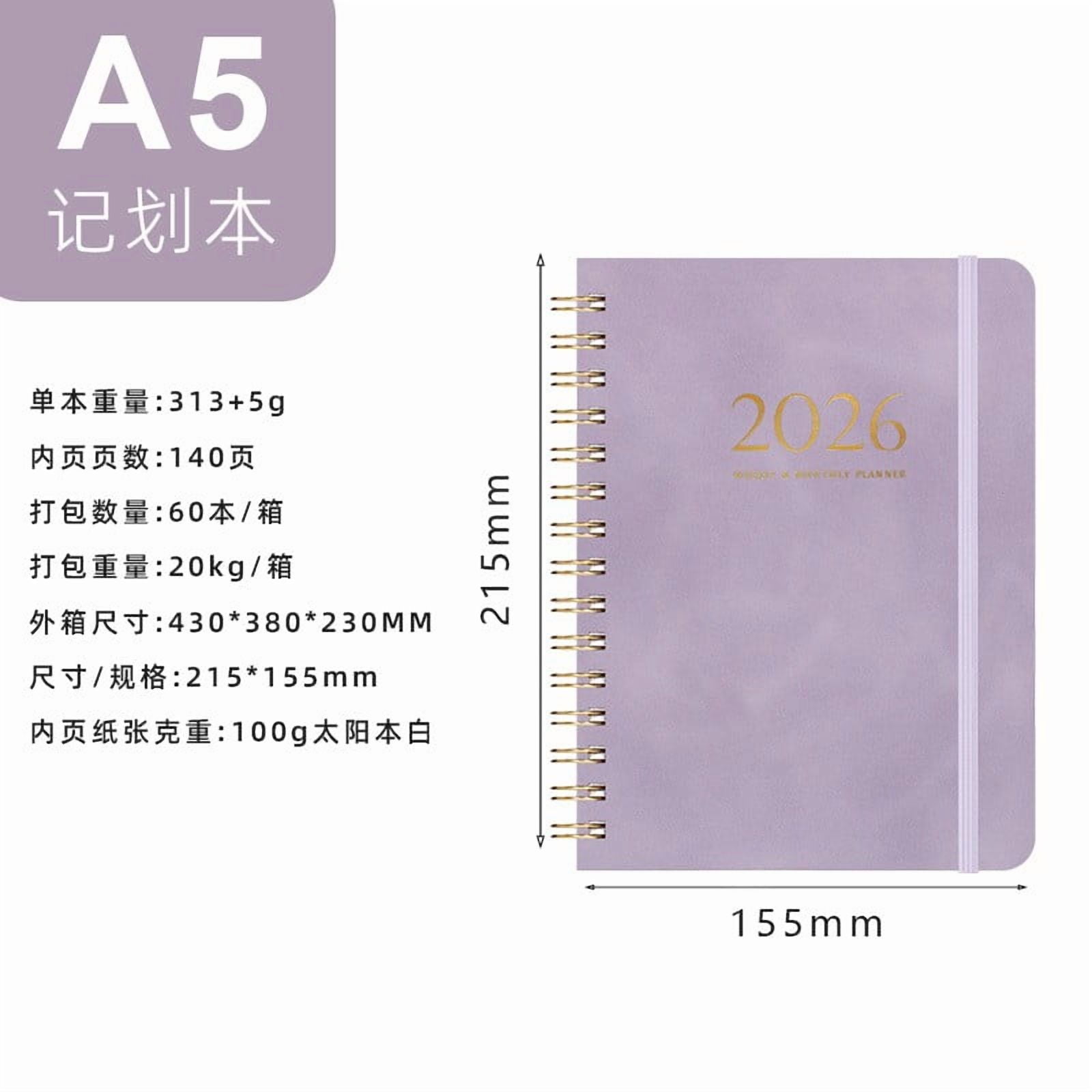 2026 Weekly Monthly Planner | Twin Bound Durable Organizer | English ...