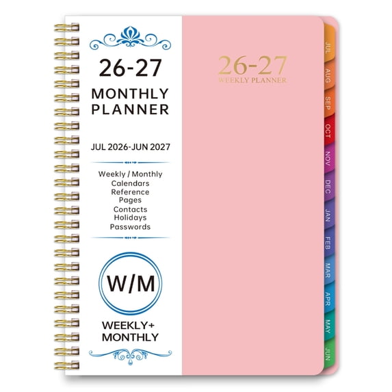 2026 Weekly Planner Twin Coil Binding 12 Month Weekly Monthly Notebook ...