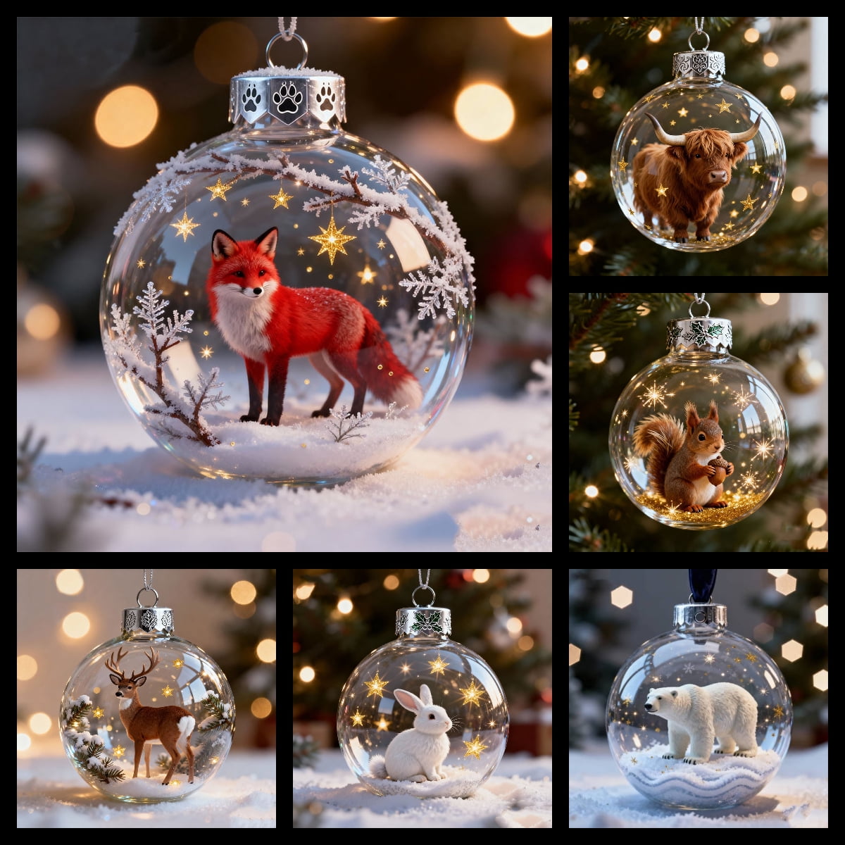 2026 Wildlife Wonders Collection Crystal Glass Ornament, Vivid Red Fox ...