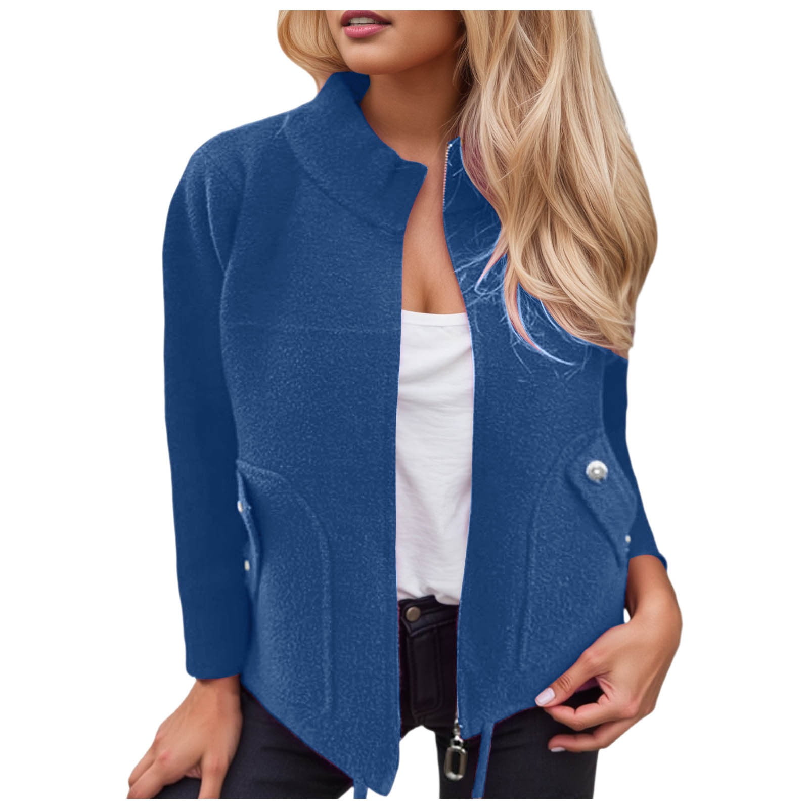 2026 Women Essentials Jacket Polar Fleece Long Sleeve Zipper Stand ...