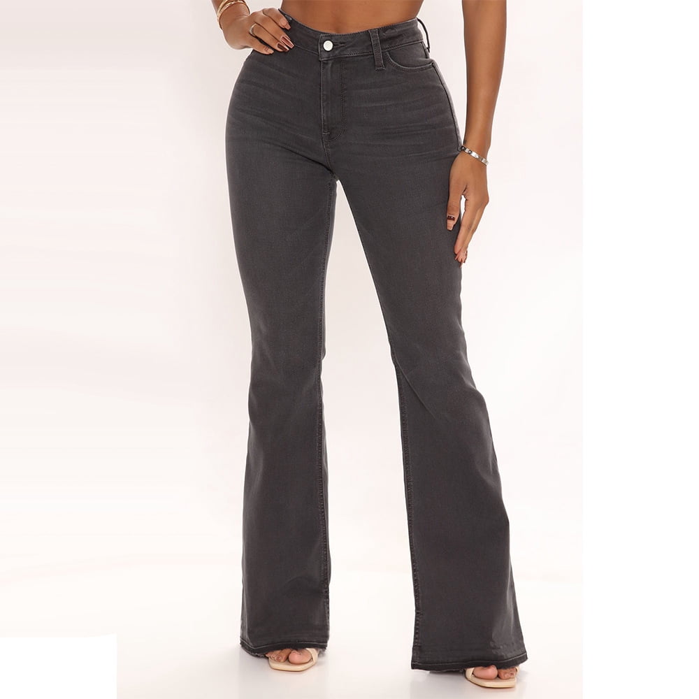 2026 Women's Flared Jeans, European and American Style, Butt-Lifting ...