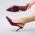 2026 Women's Simple And Versatile Lacquer High Heels Back Air Sexy ...