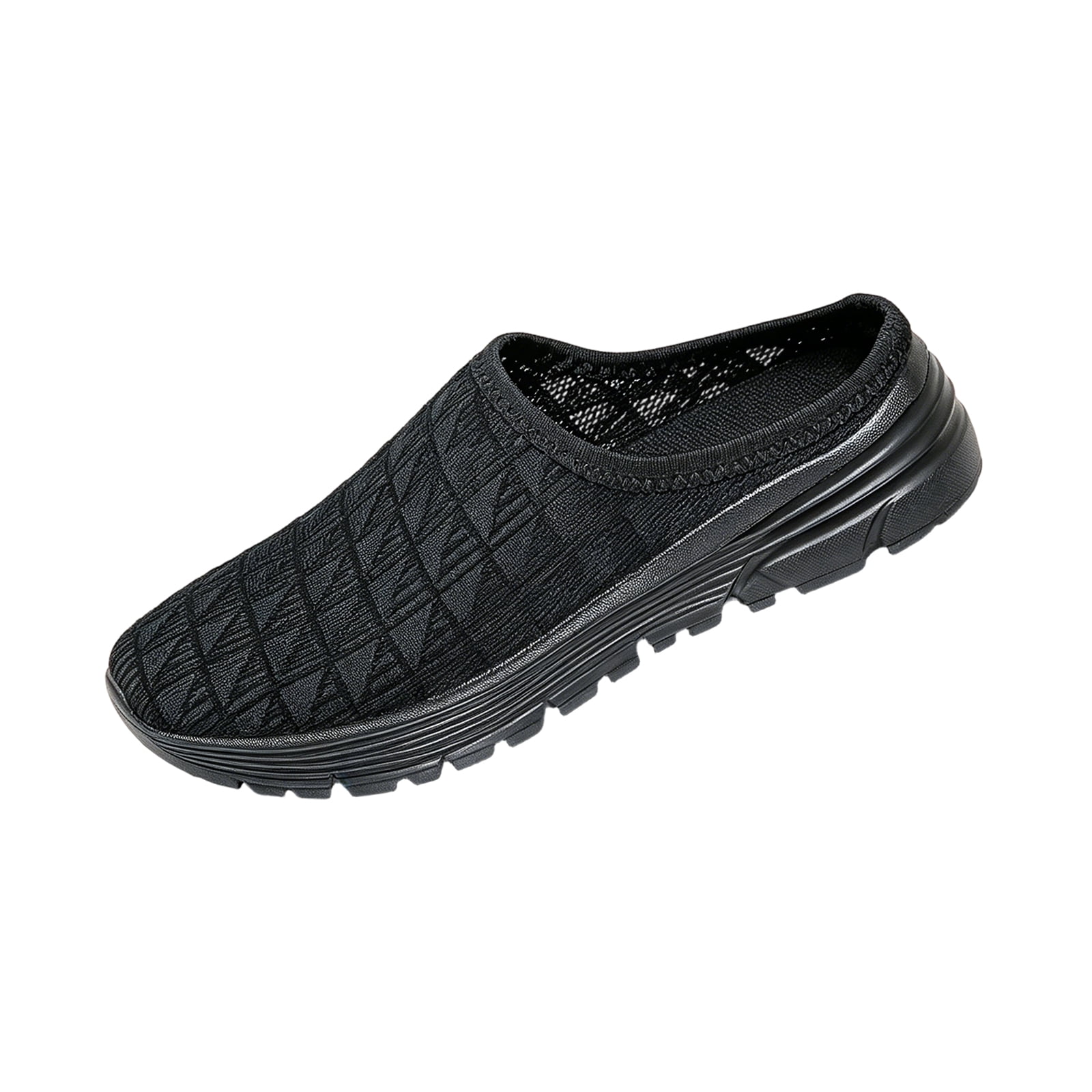 2026 Womens Breathable Knit Slip-On Walking Shoes Comfortable Backless ...