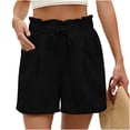 2026 Womens Summer Shorts with Pockets 100% Cotton Fashion Loose Double ...