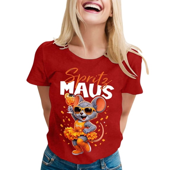 2026 Womens T Shirts Fashion Tops Cute Cartoon Animal Print Short ...