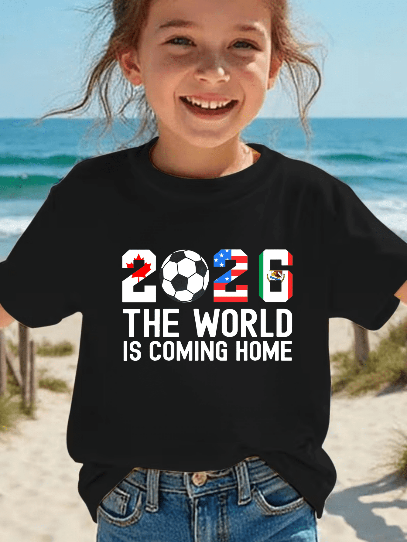 2026 World Cup Football Themed Graphic T-shirts for Kids,Boys and Girls ...