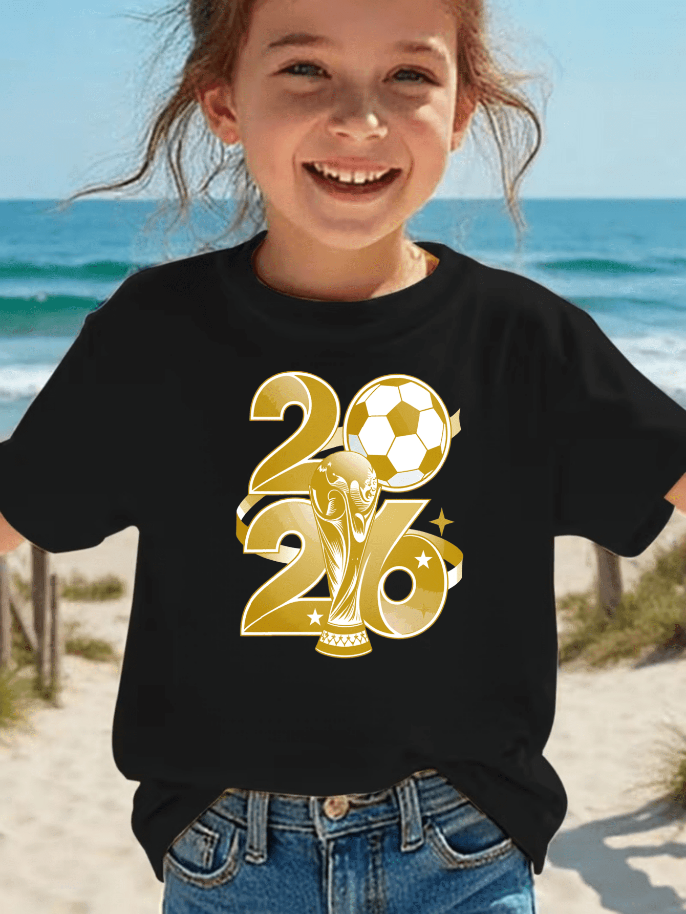2026 World Cup Football Themed Graphic T-shirts for Kids,Boys and Girls ...