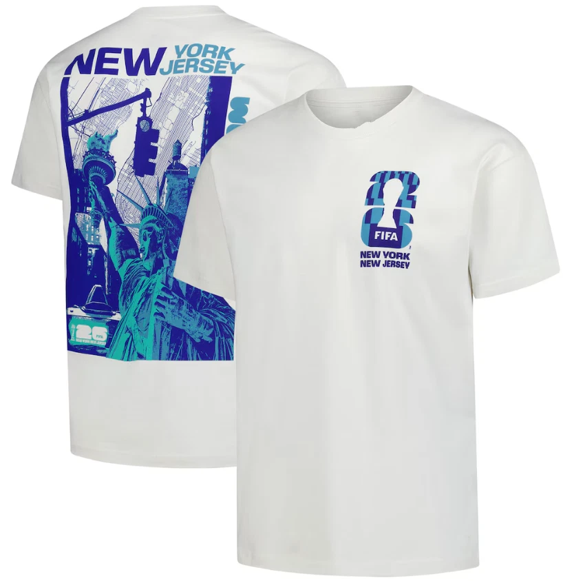 2026 World Cup New York Host City Local T- shirt, White - Walmart.com