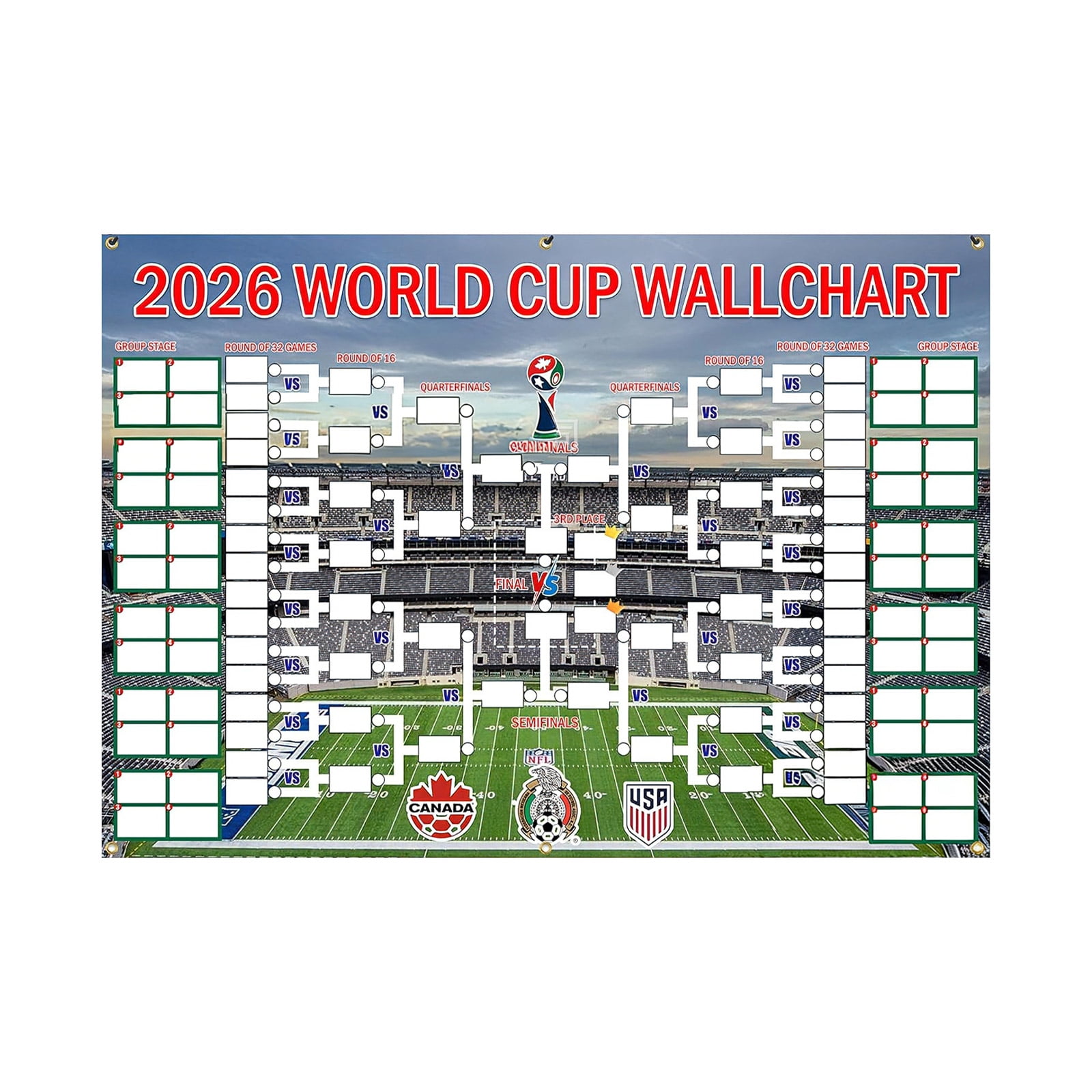 2026 World Cup Schedule Poster & Final Round 48-Team Collection ...