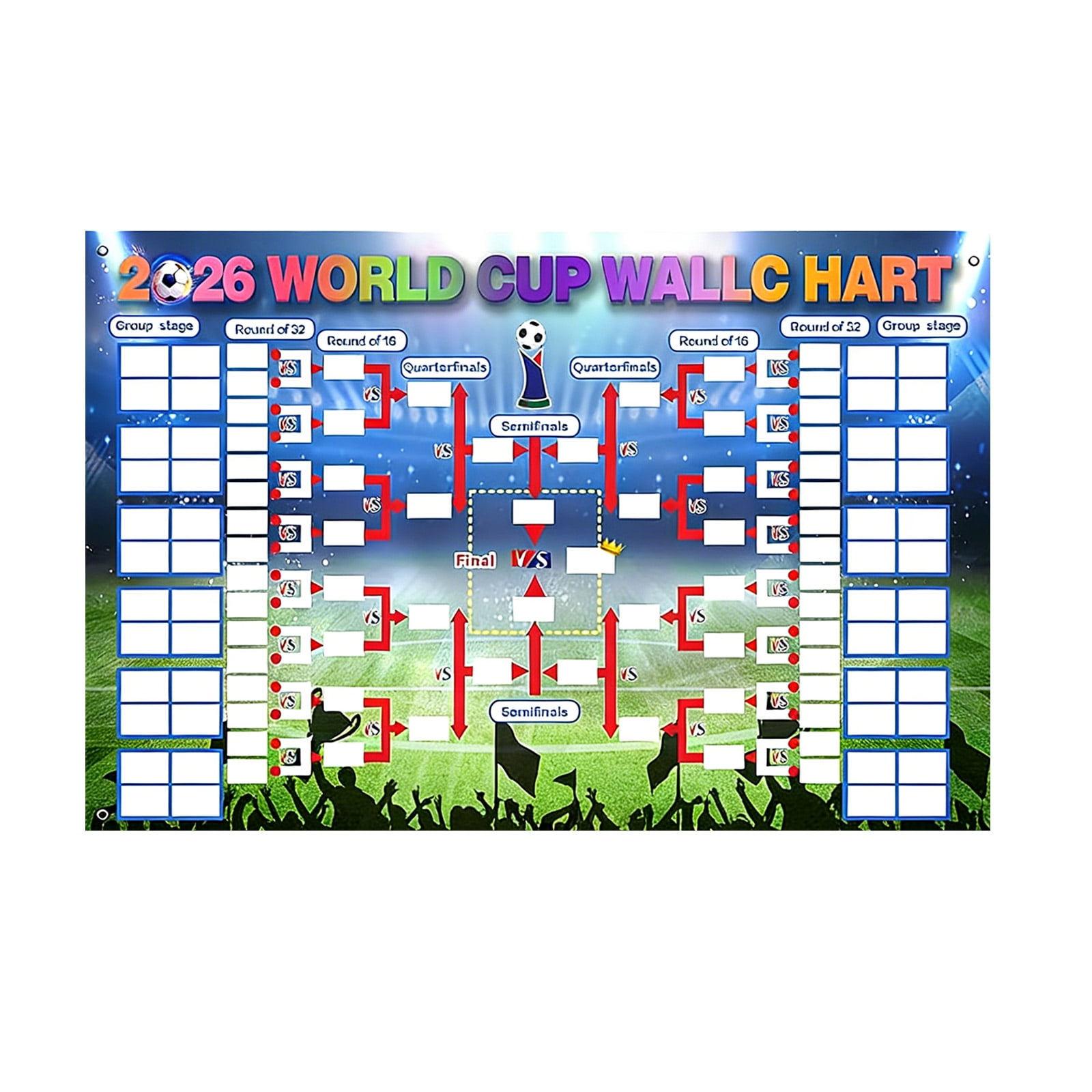 2026 World Cup Schedule Poster & Final Round 48-Team Collection ...