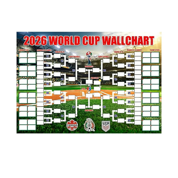 2026 World Cup Soccer Schedule Poster (90x60cm) – Final Round 48-Team ...