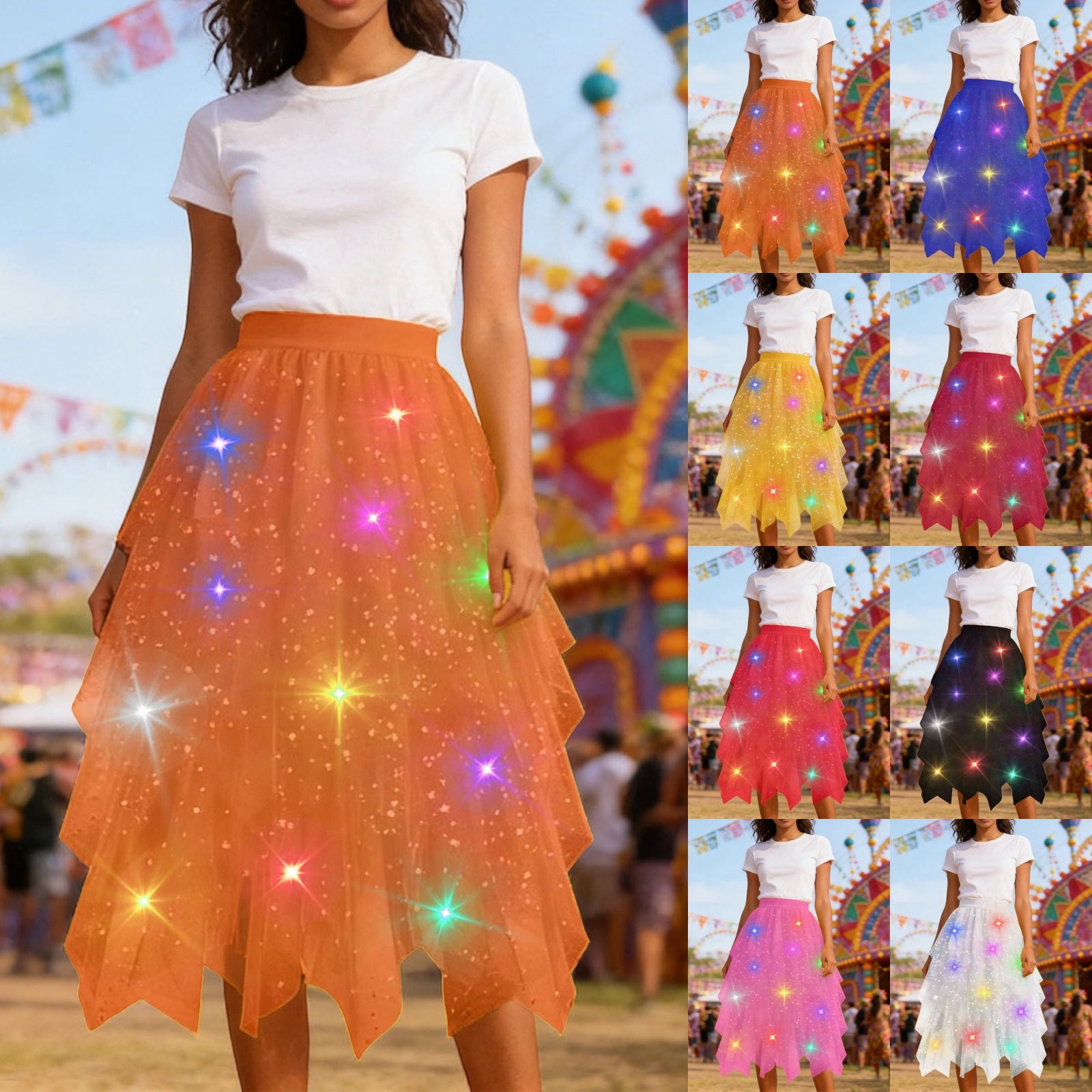 2026 World Cup fans LED Skirt Accessories Performance Running Tutu ...