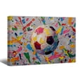 2026 World Football Cup Canvas Wall Art, Vintage Soccer Prints for Man ...