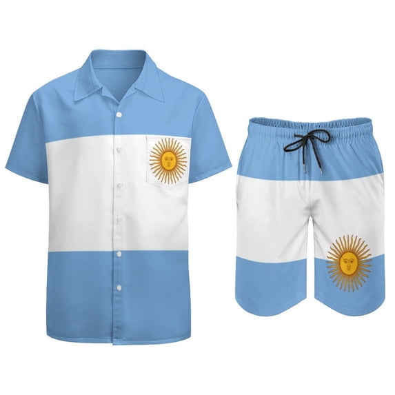 2026 World Football Men's Summer 2 Piece Outfits Flag Print Short ...