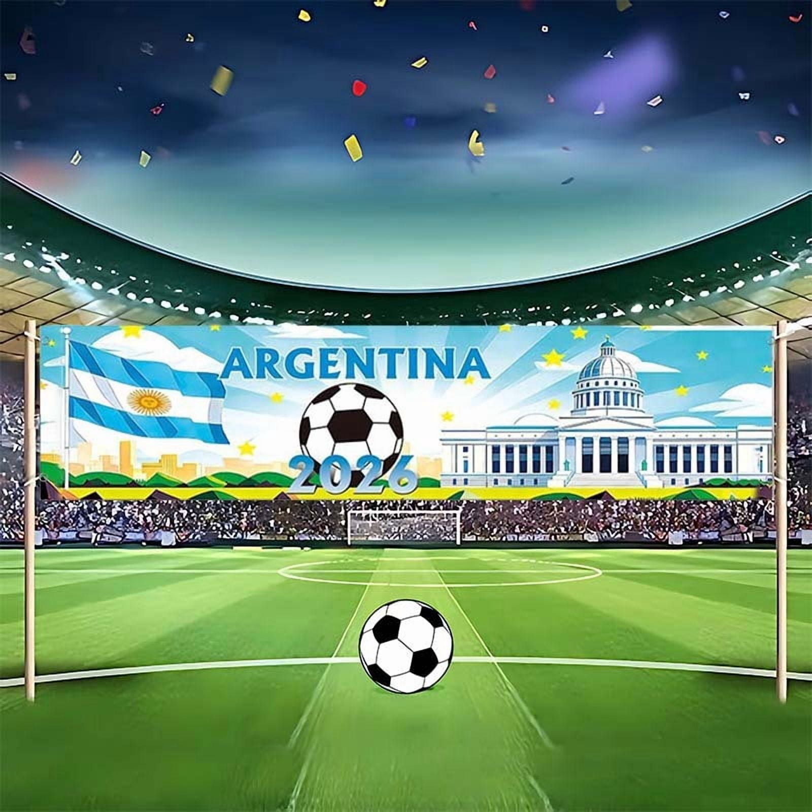 2026 World Soccer Banner Yard Sign, Football Game Banner Backdrop ...