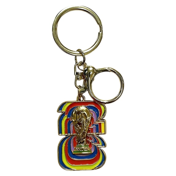 2026 World Soccer Cup Keychain - Metal Soccer Tournament Key Ring with ...