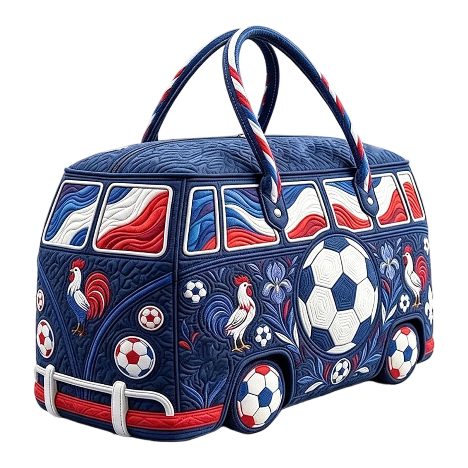 2026 World Soccer Quilted Travel Duffel Bag – Lightweight Printed Yoga ...