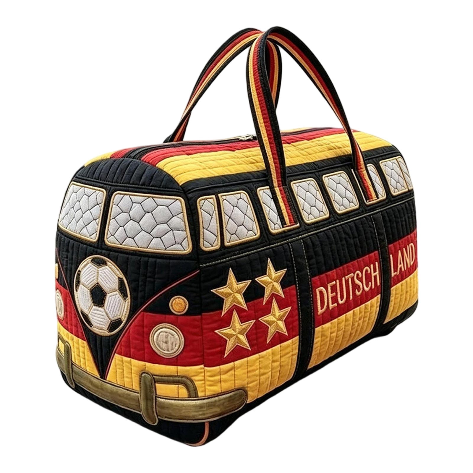 2026 World Soccer Quilted Travel Duffel Bag – Lightweight Printed Yoga ...