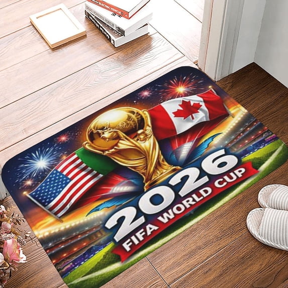 2026 World Soccer Rug Non Slip Mats for Sports Soccer Room Decor ...