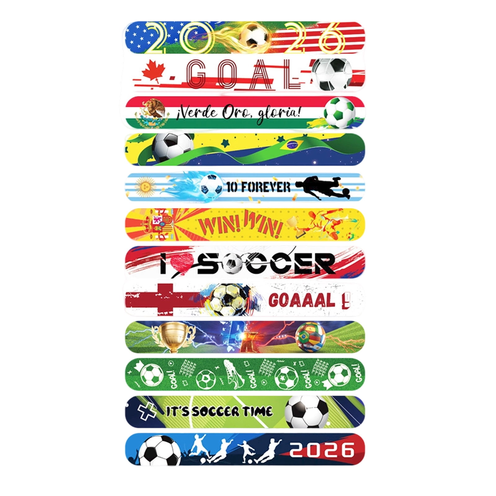 2026 World Soccer Slap Bracelets International Football Wristbands ...