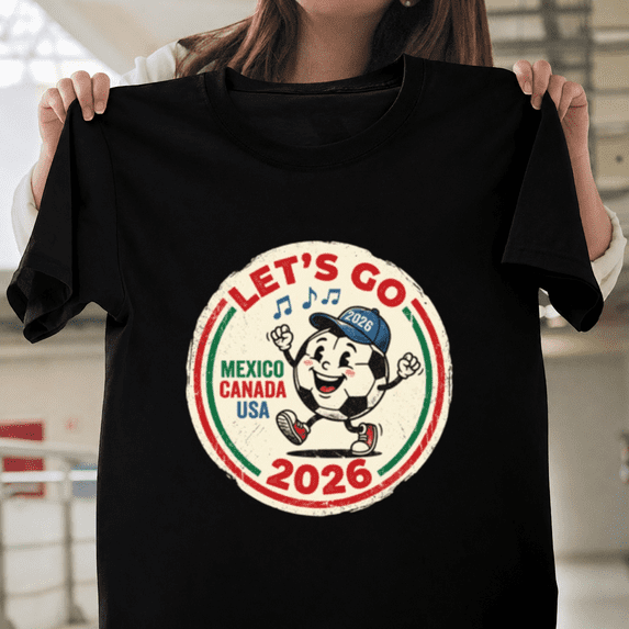 2026 World Soccer Soccer Fun Humor Graphic Fan Apparel Unisex T-Shirt ...
