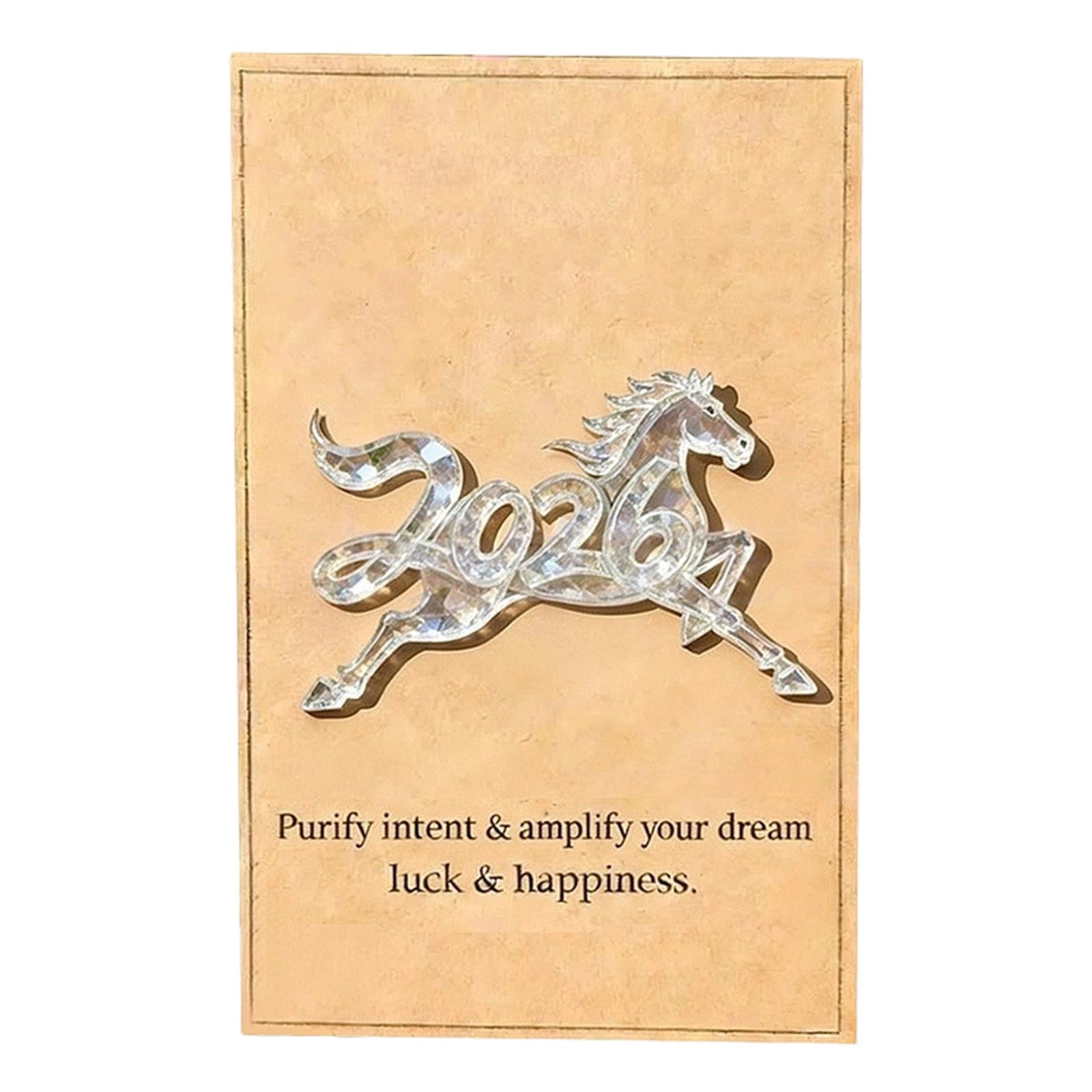 2026 Year of The Horse Lucky Crystal Figurine,A Symbol of Strength ...