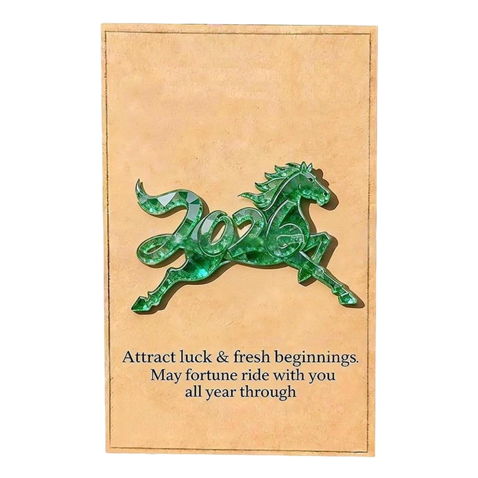 2026 Year of The Horse Lucky Crystal Figurine,A Symbol of Strength ...