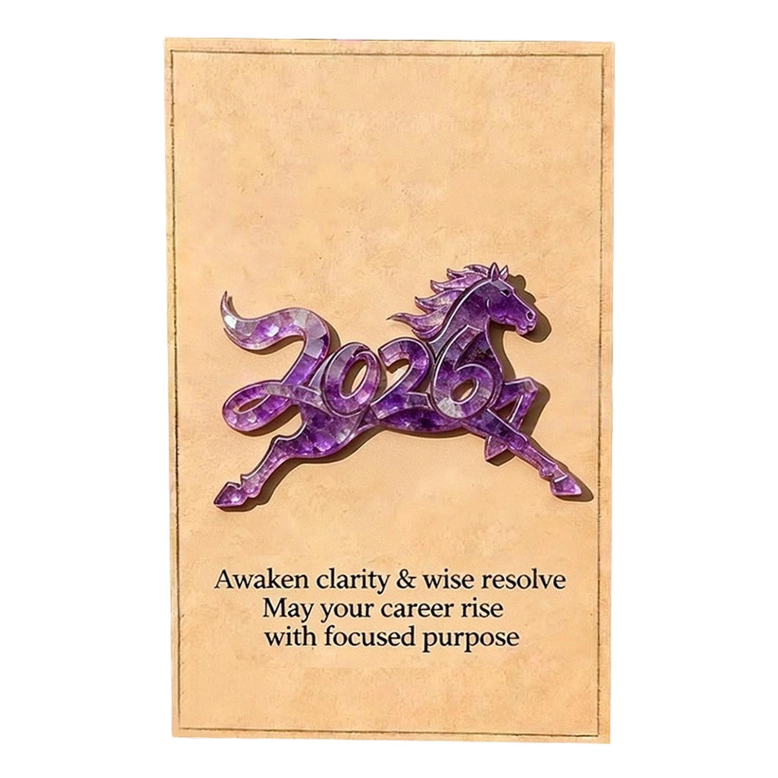 2026 Year of The Horse Lucky Crystal Figurine,A Symbol of Strength ...