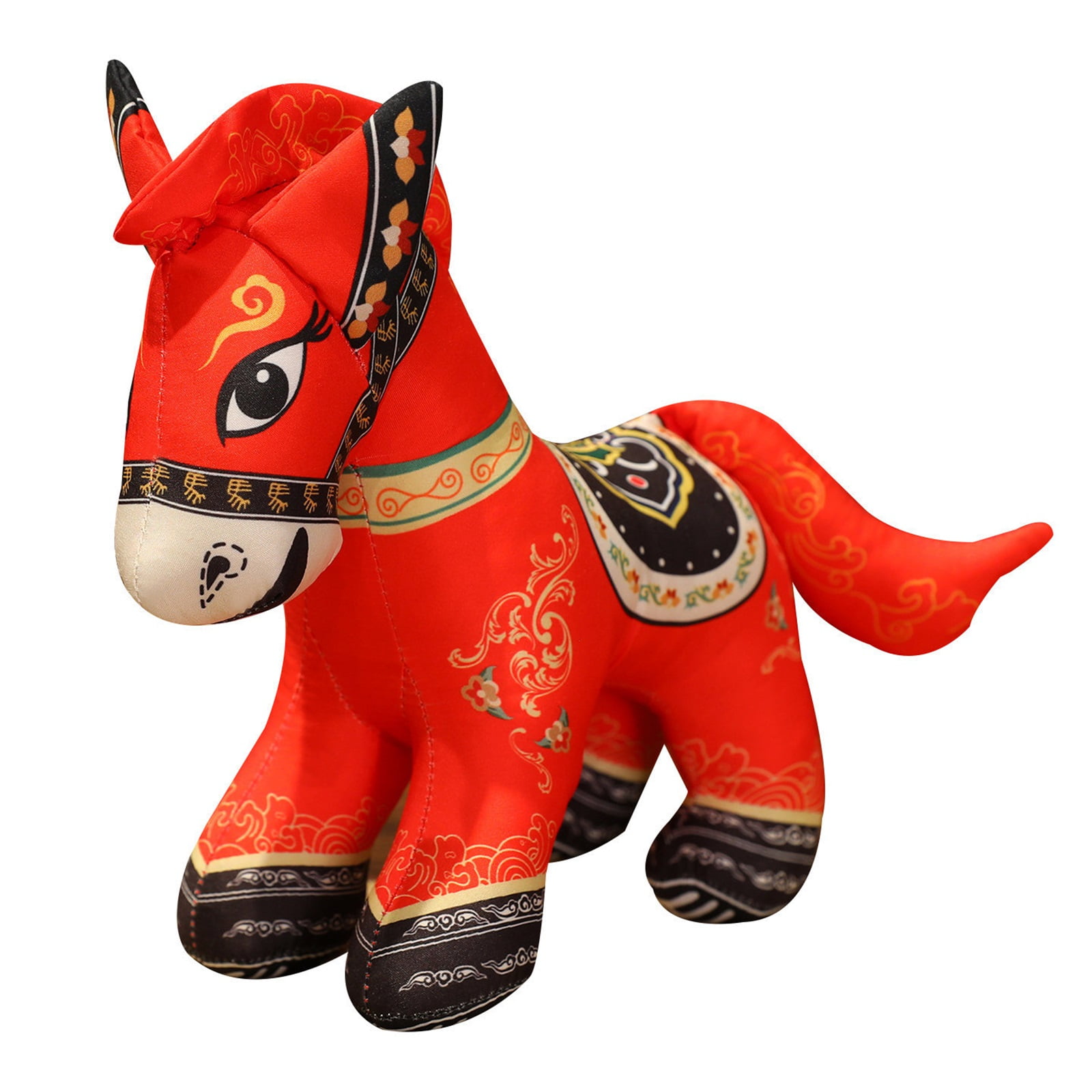 2026 Year of the Horse Mascot Plush Pony Doll: Chinese Zodiac Stuffed ...