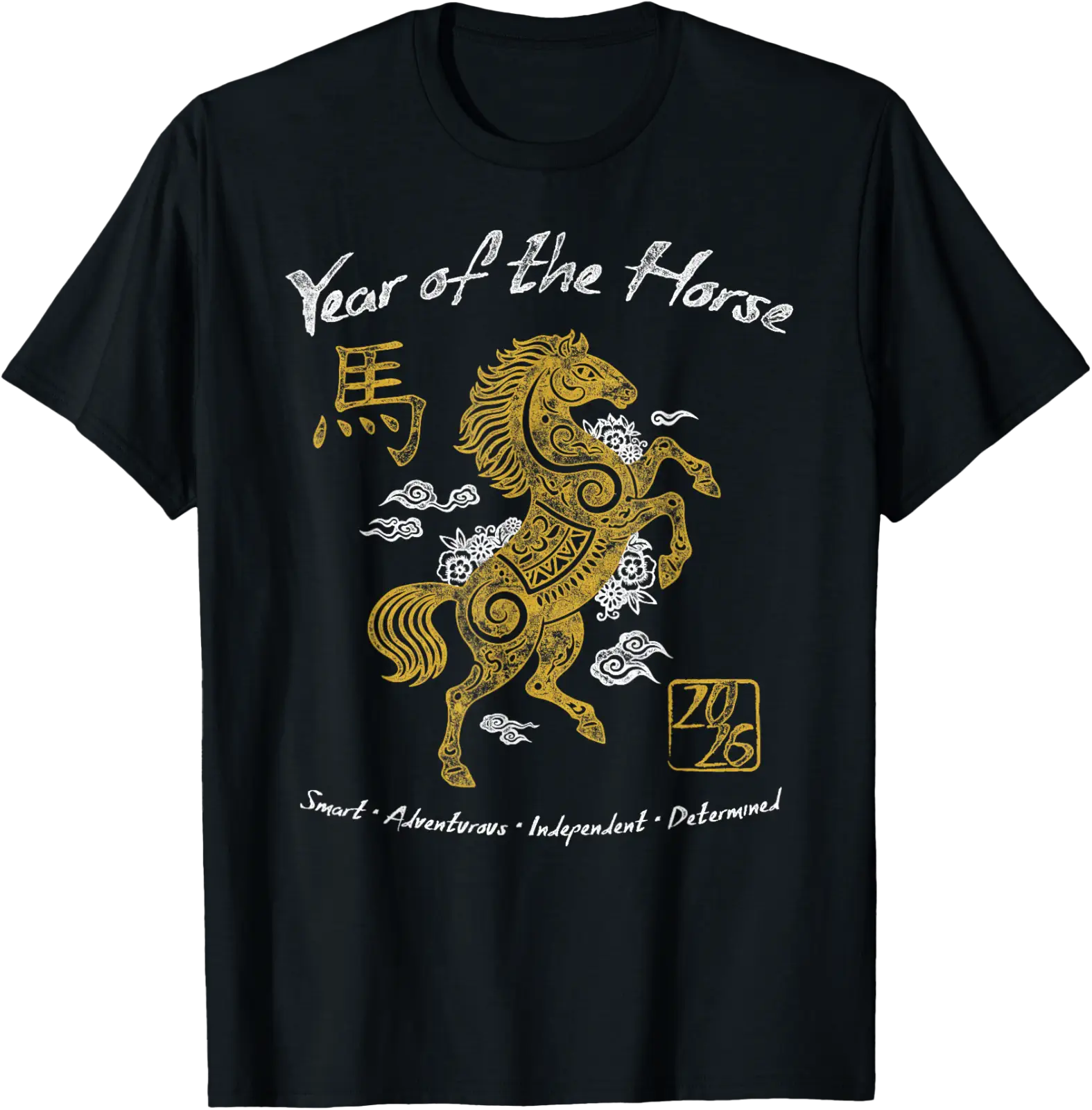 2026 Year Of The Horse Chinese Zodiac Chinese New Year T-Shirt V1 All ...