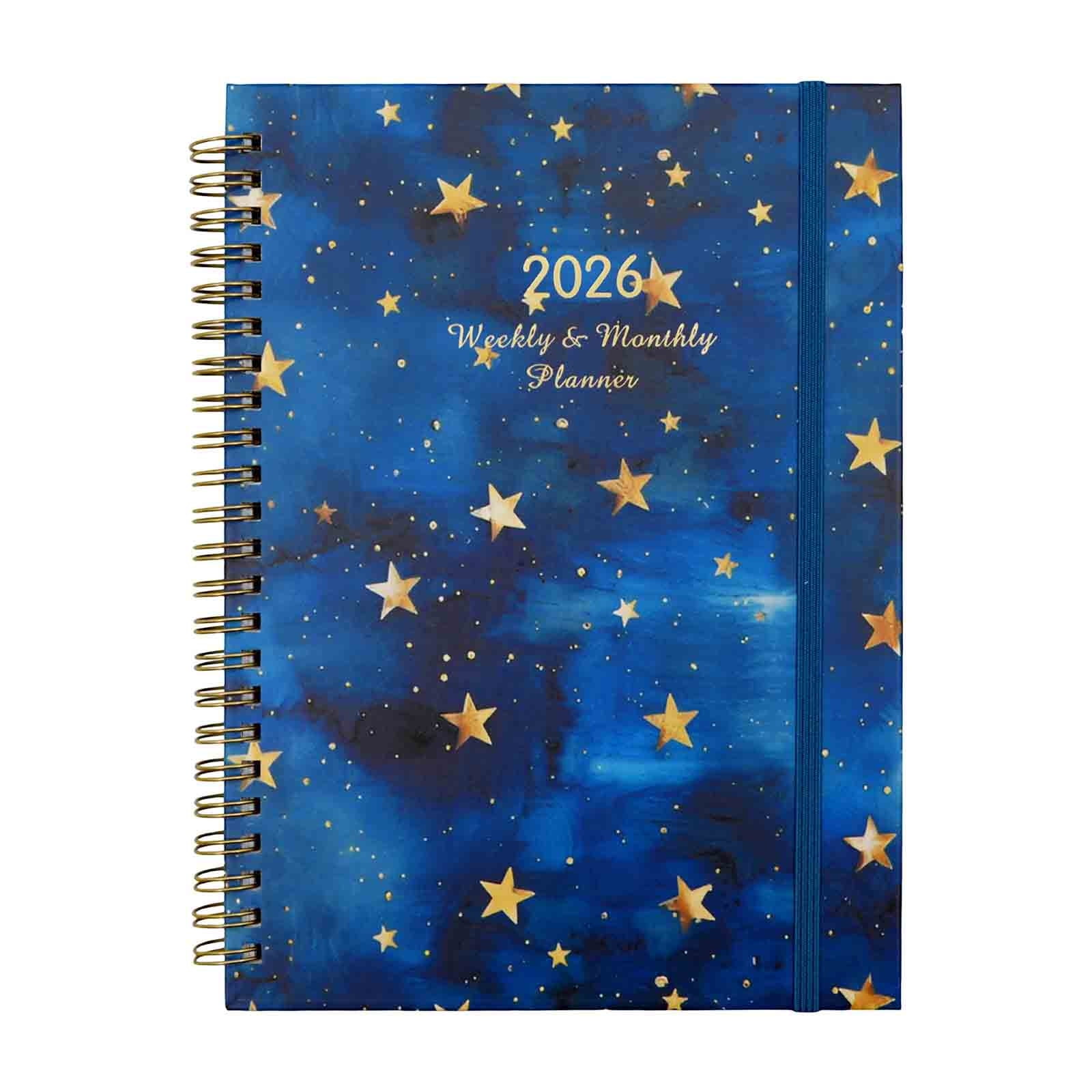 2026 Year Weekly and Monthly Planner with Monthly Labels and Pockets ...