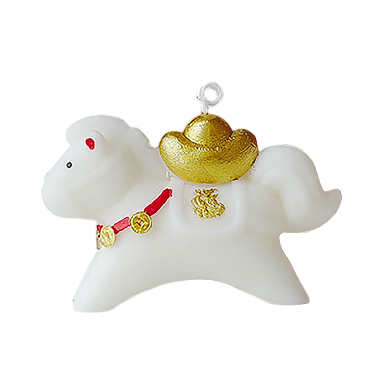 2026 Year of Candle Horse Shaped Candles of 2 Red & Rocking Horse ...