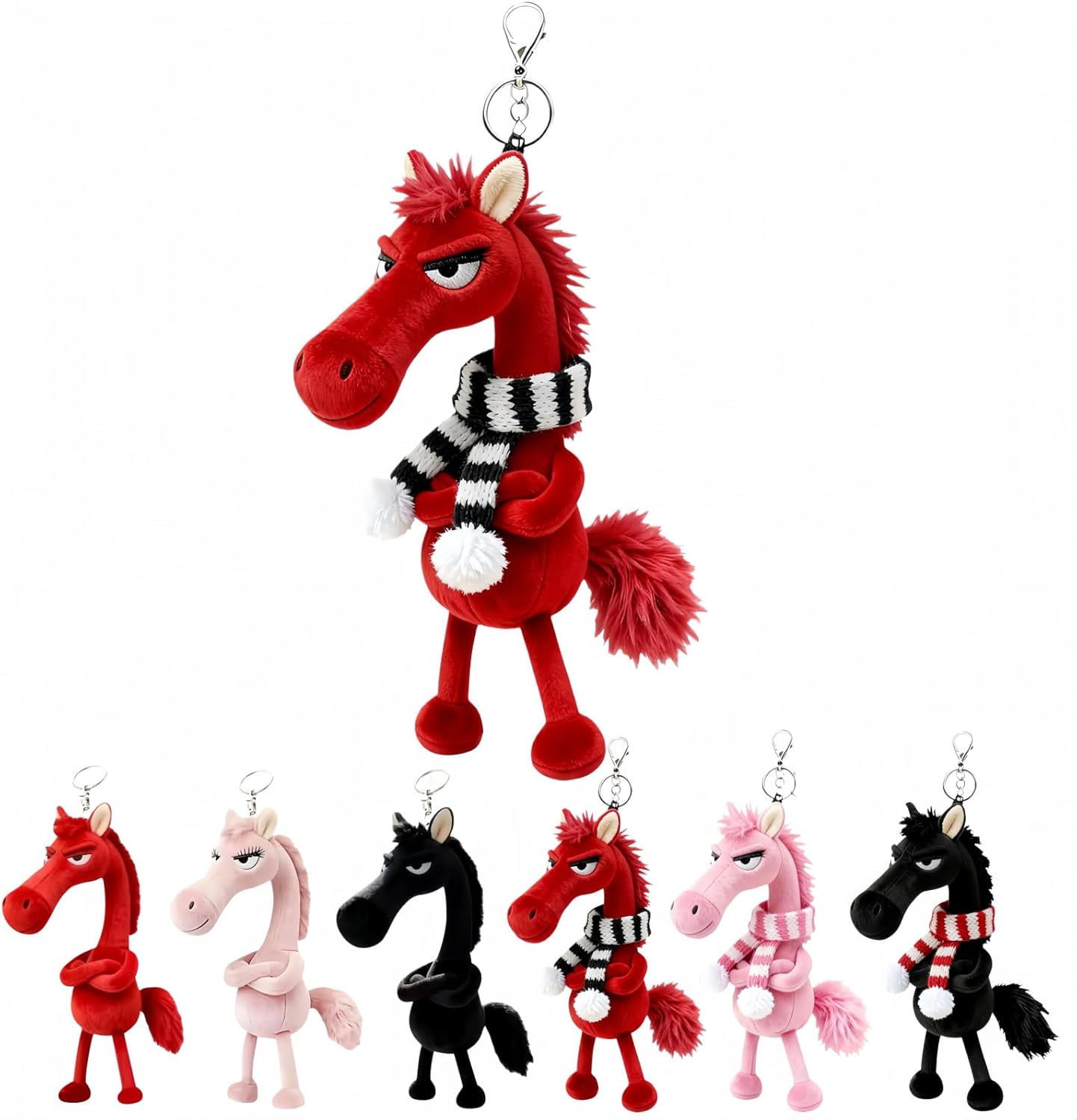 2026 Year of the Horse Plush Bag Charm,2026 Year of The Horse Lucky ...