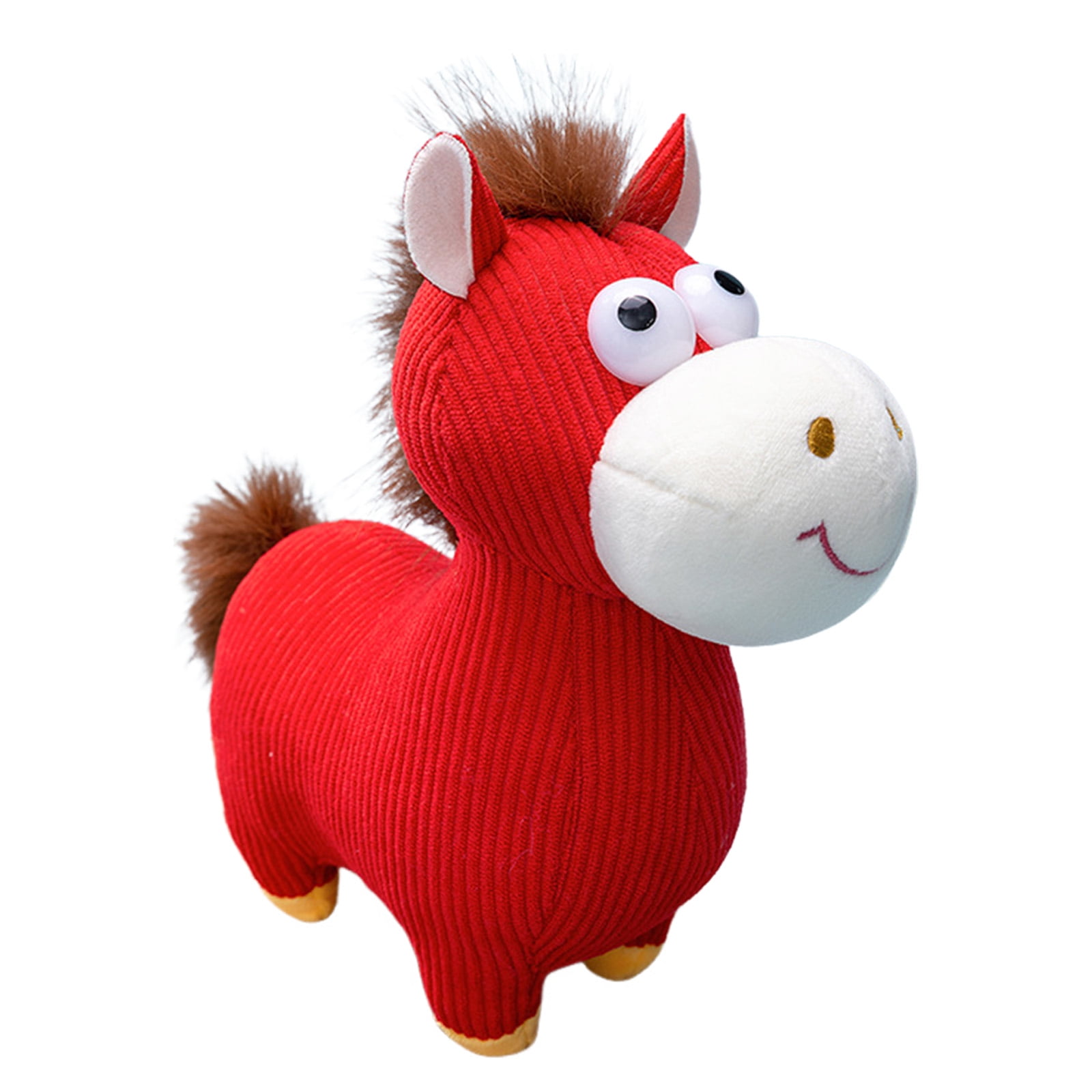 2026 Year of the Horse Stuffed Animal,New Year Plush Mascot Statue ...