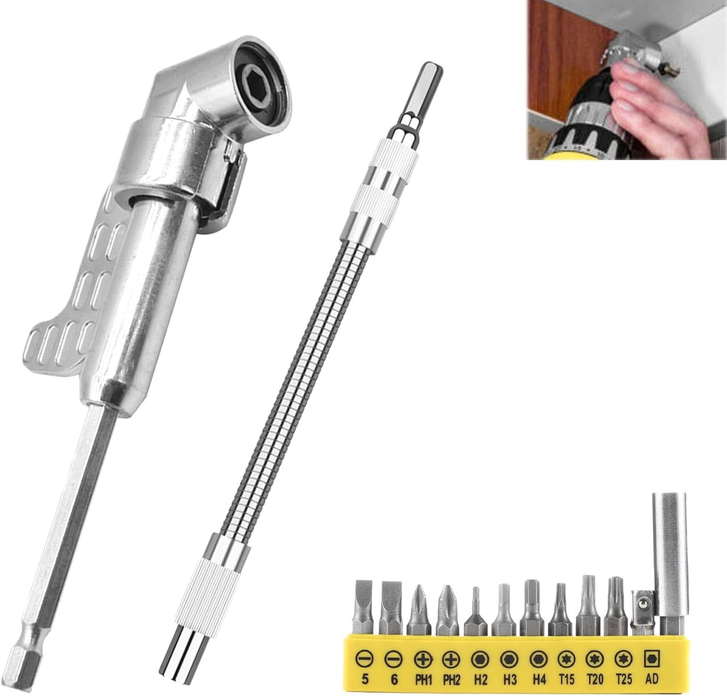 2026 angular tool screw holder, 105 right angle drill bit holder, with ...