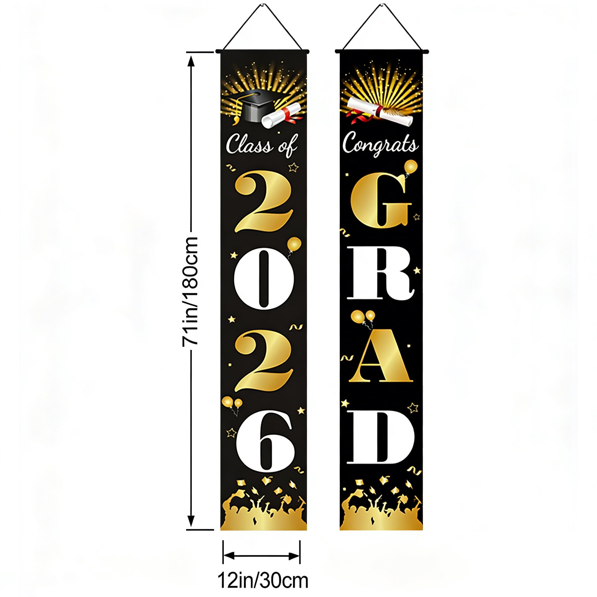 2026 graduation decorations, Graduation Banner Class of 2026, Hanging ...